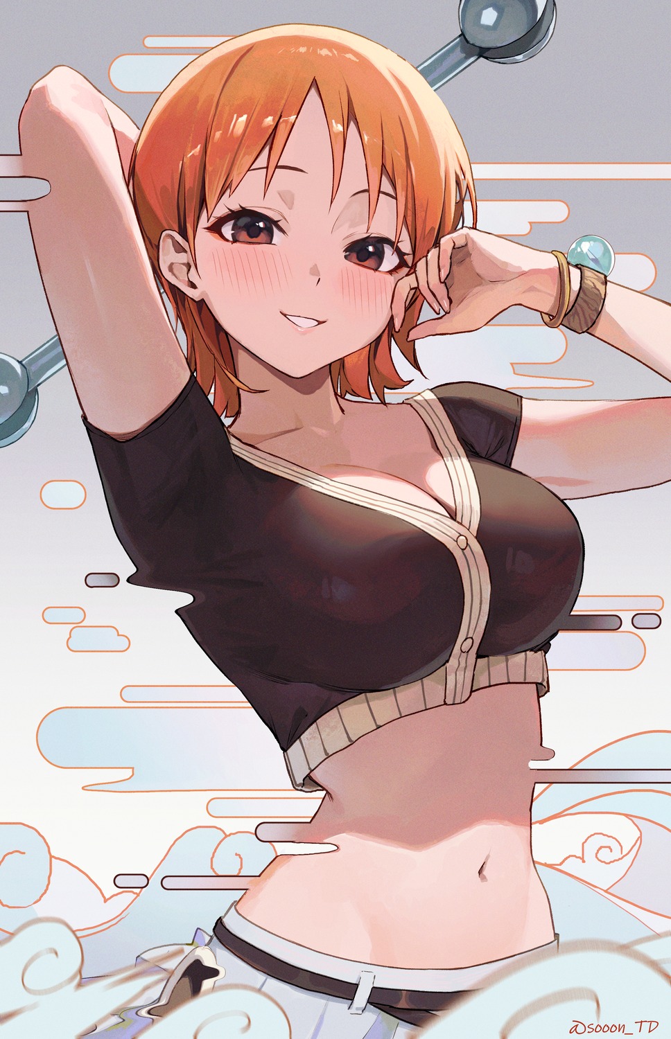 sooon one piece nami cleavage | #1106346 | yande.re